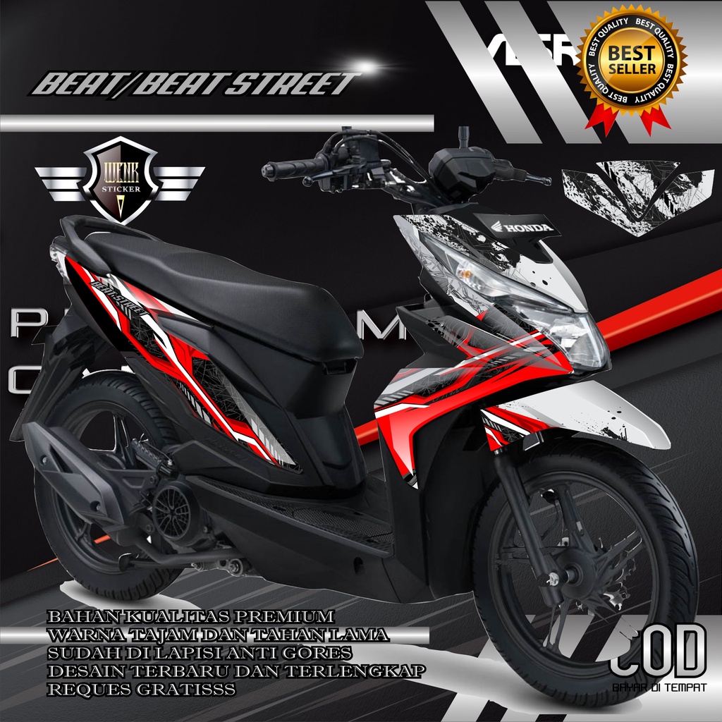 Jual STRIPING DECAL STICKER BEAT / BEAT STREET | Shopee Indonesia