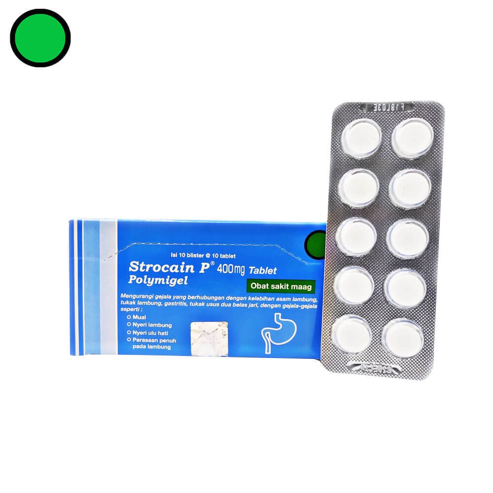 Jual Strocain P 400mg Tablet /Obat Maag / Sakit Maag / Asam Lambung ...
