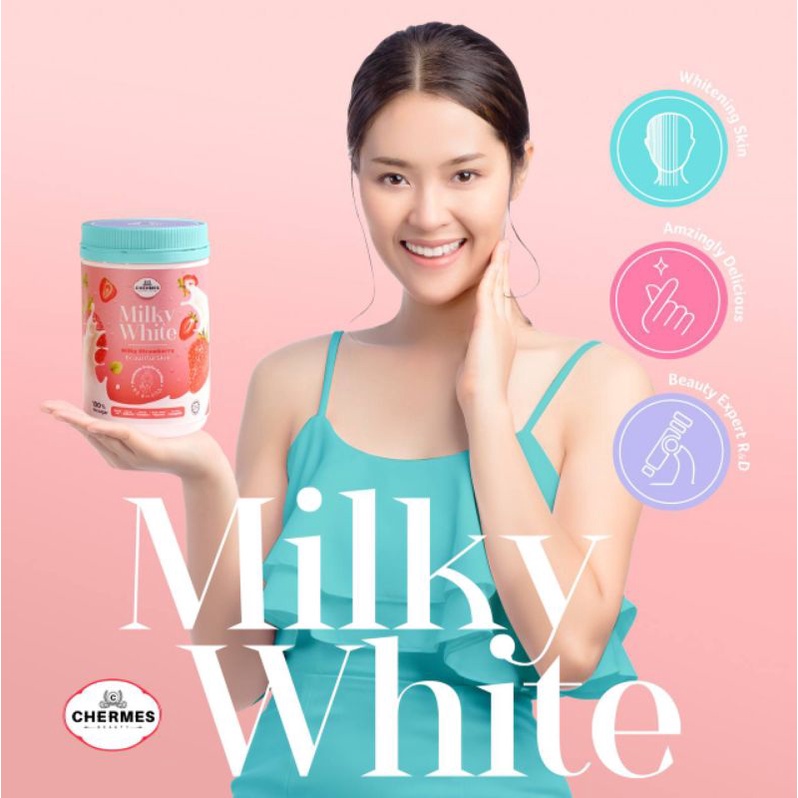Jual Susu Milky White Original Chermes Ladybossrafa (Pemutih badan ...