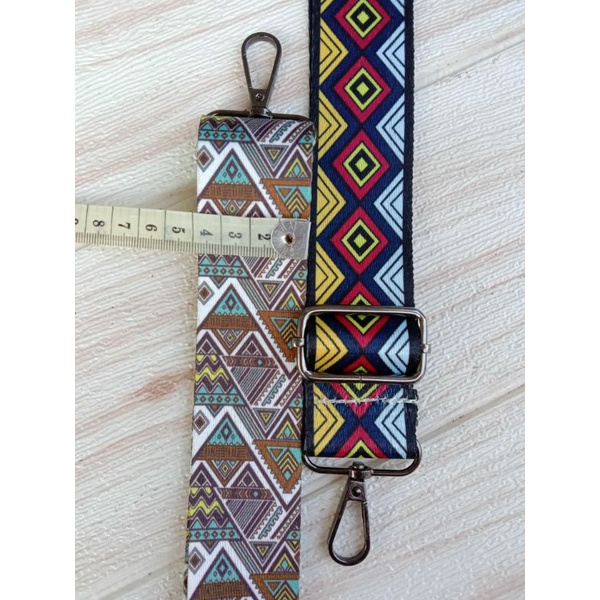Jual tali tas/longstrap panjang/tali rainbow tebal bisa diatur 120cm ...