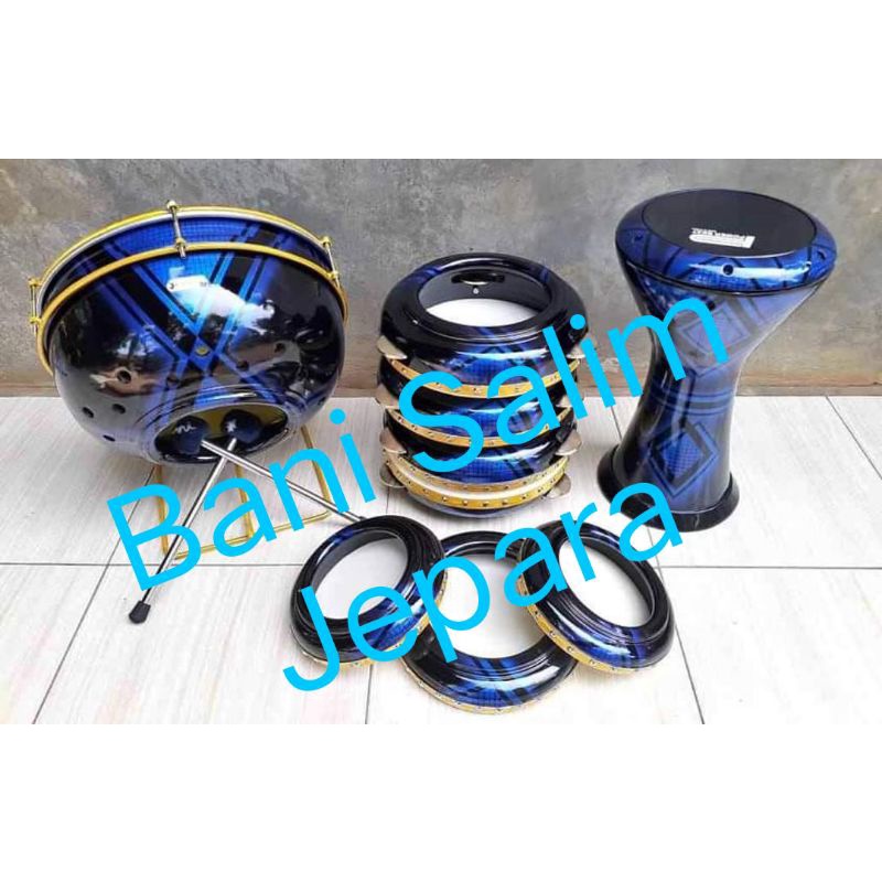 Jual Hadroh Satu Sett Motif Free Tambah Nama Dan Lambang Group ...