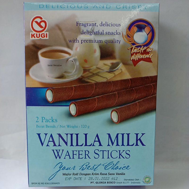 Jual KUGI WAFER STICK VANILA 120gr | Shopee Indonesia