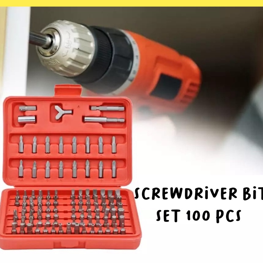 Jual MATA OBENG 100 SCREWDRIVER BIT SET 100pcs | Shopee Indonesia