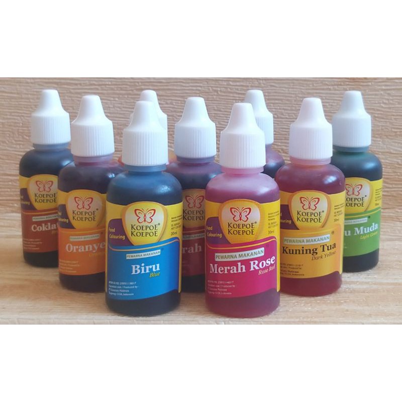 Jual MURAH Pewarna Koepoe-Koepoe 30ml / Pewarna Kupu Kupu / Sumbo ...