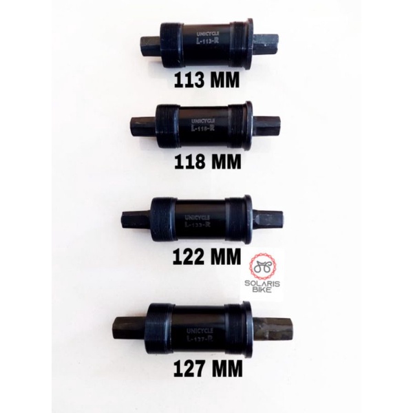 Jual BOTTOM BRACKET BB AXLE KOTAK BEARING SEPEDA 110 113 118 122 127MM ...