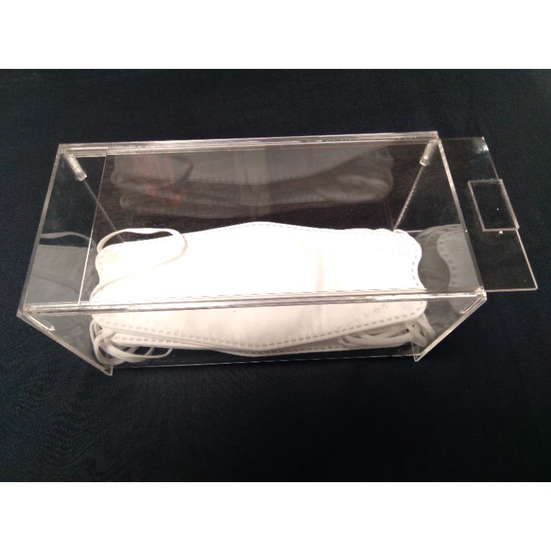 Jual KOTAK MASKER AKRILIK 21x10x10 TERBARU JUMBO (BISA UNTUK MASKER ...