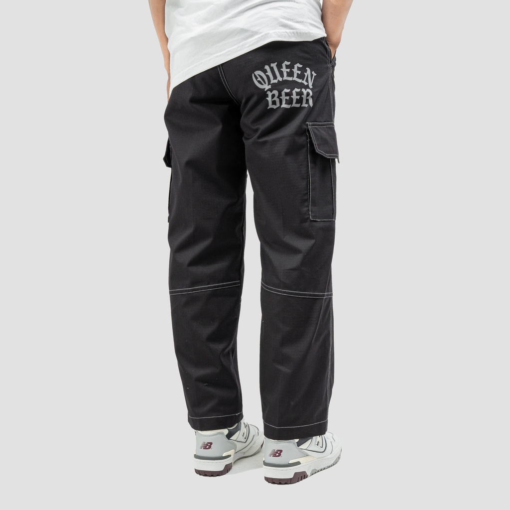 Jual Queen Beer - Cargo Pants Booney Black | Shopee Indonesia