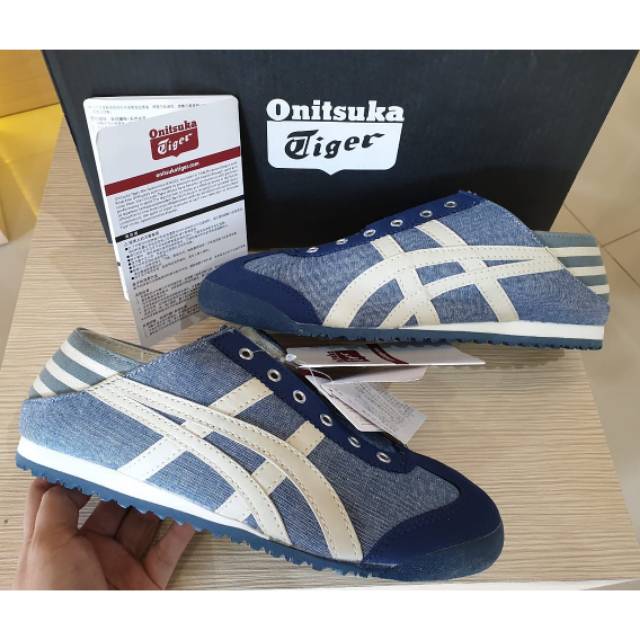 Jual Sepatu Jepang Slip On Denim Paraty | Shopee Indonesia