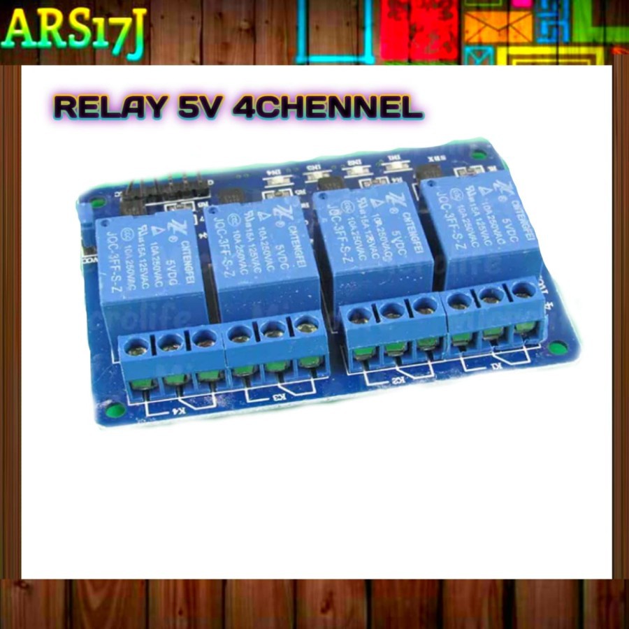 Jual RELAY 5V 4 CHANNEL RELAY MODULE FOR ARDUINO | Shopee Indonesia