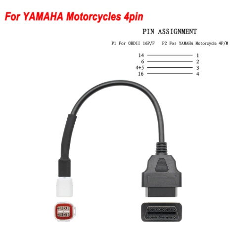 Jual obd2 obd yamaha kabel adapter obd yamaha 4 pin | Shopee Indonesia