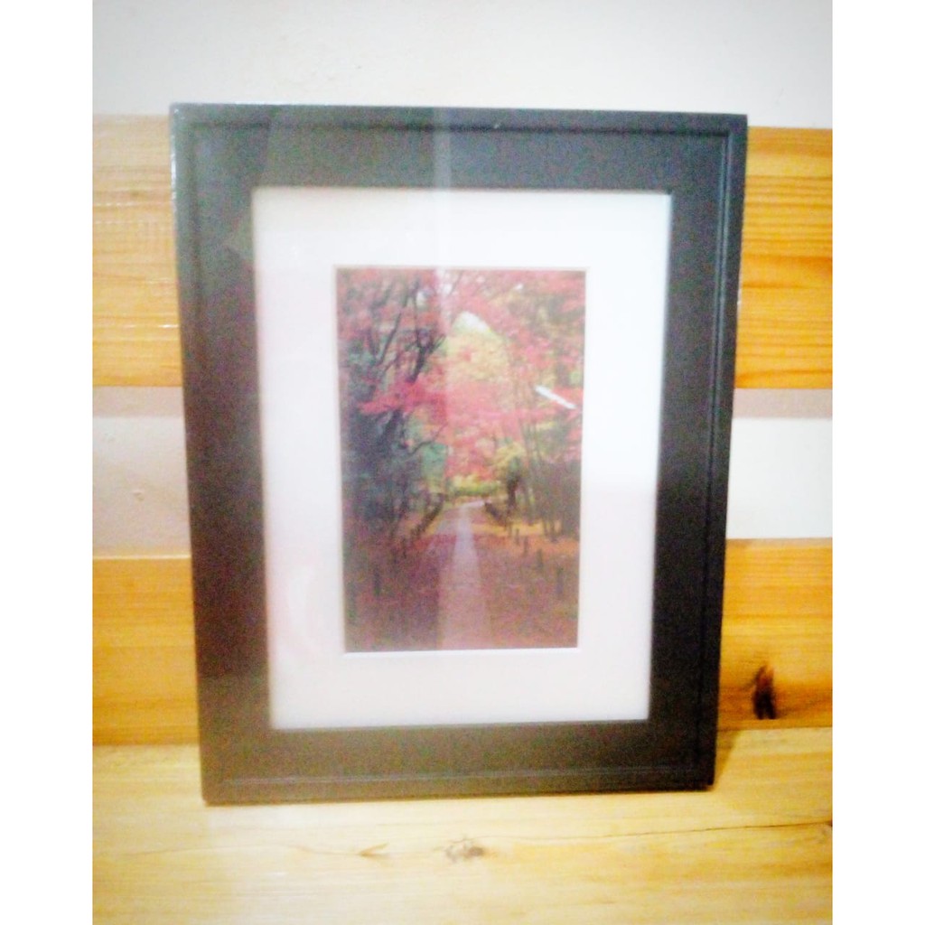 Jual Frame Foto Kayu LF 1 Warna Hitam (6R op 4R) | Shopee Indonesia
