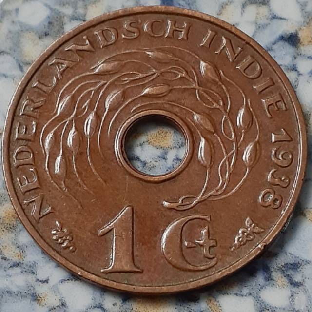 Jual Uang Koin Kuno 1 Cent Nederland Indie Tahun 1938 | Shopee Indonesia