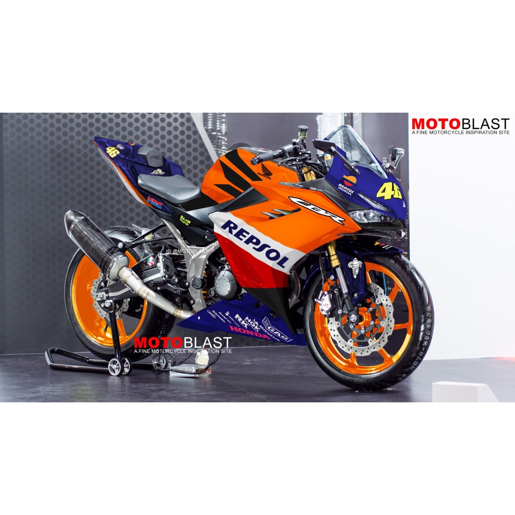 Jual Decal Stiker New CBR150R 2021 Livery Repsol GP Old Motoblast Full ...