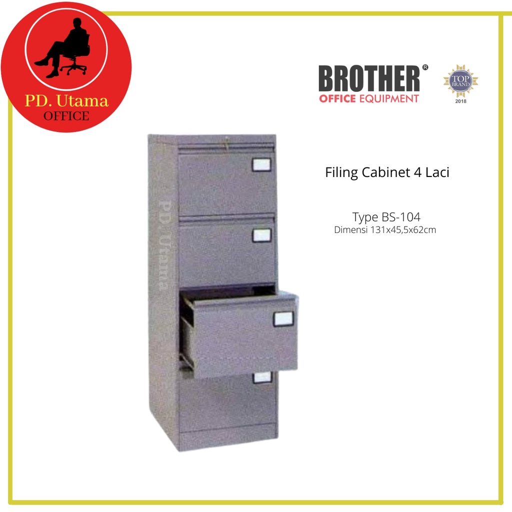 Jual Filing Cabinet 4 Laci Super Brother BS-104 Lemari Arsip Cabinet Kantor | Shopee Indonesia