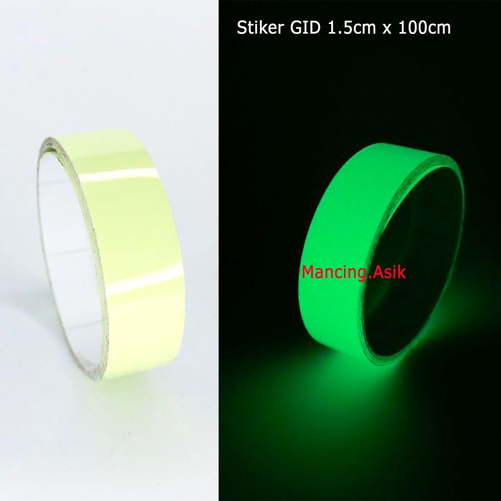 Jual Stiker GID Sticker Glow In The Dark 1m - Lakban Glow - Stiker ...