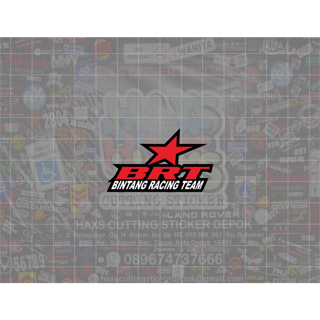 Jual Cutting Sticker BRT Kecil Ukuran 5 Cm Untuk Motor | Shopee Indonesia