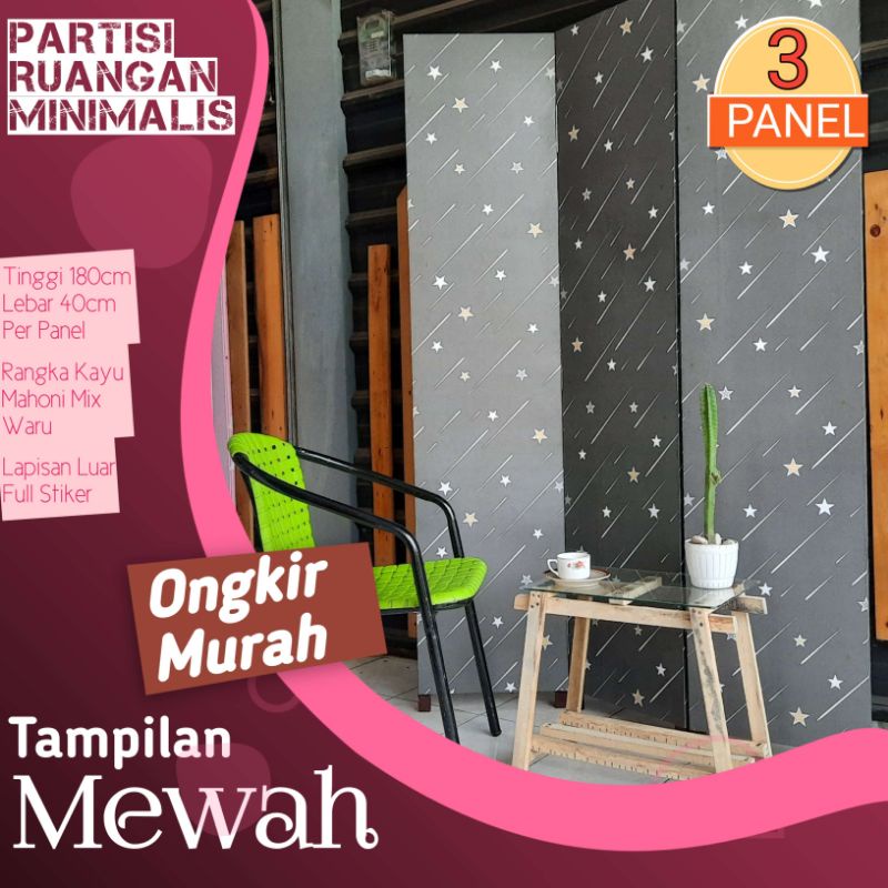 Jual partisi ruangan minimalis tipe S871plus packing kardus 8mm ...