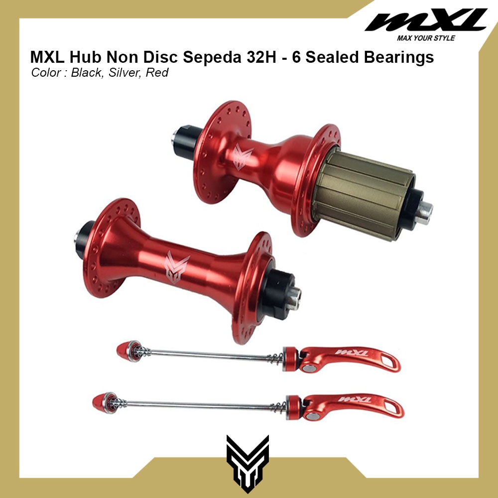 Jual MXL Hub Freehub Speed Non Disc 32 Holes 6 Sealed Bearings Hub ...