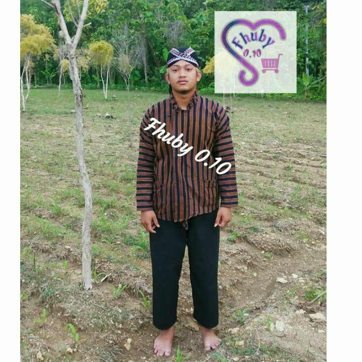 Jual Setelan Surjan Lurik Dewasa / Baju+Celana+Blangkon Samurai Putih / Baju Adat Jawa | Shopee ...