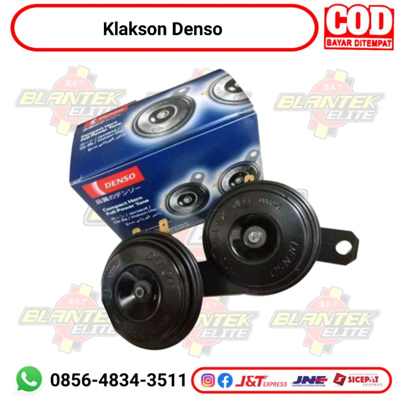 Jual KLAKSON HORN MOTOR MOBIL DENSO POWERTONE DISC 12V DUAL ISI 2 ...