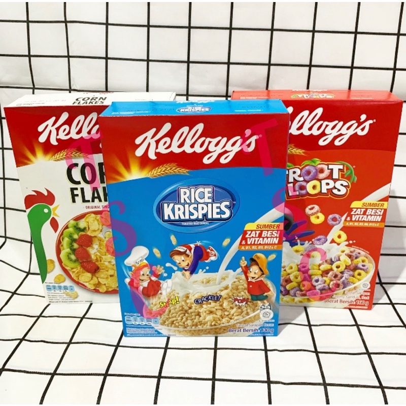 Jual Kelloggs Rice Krispies / Corn Flake / Froot Loops / Frosties ...