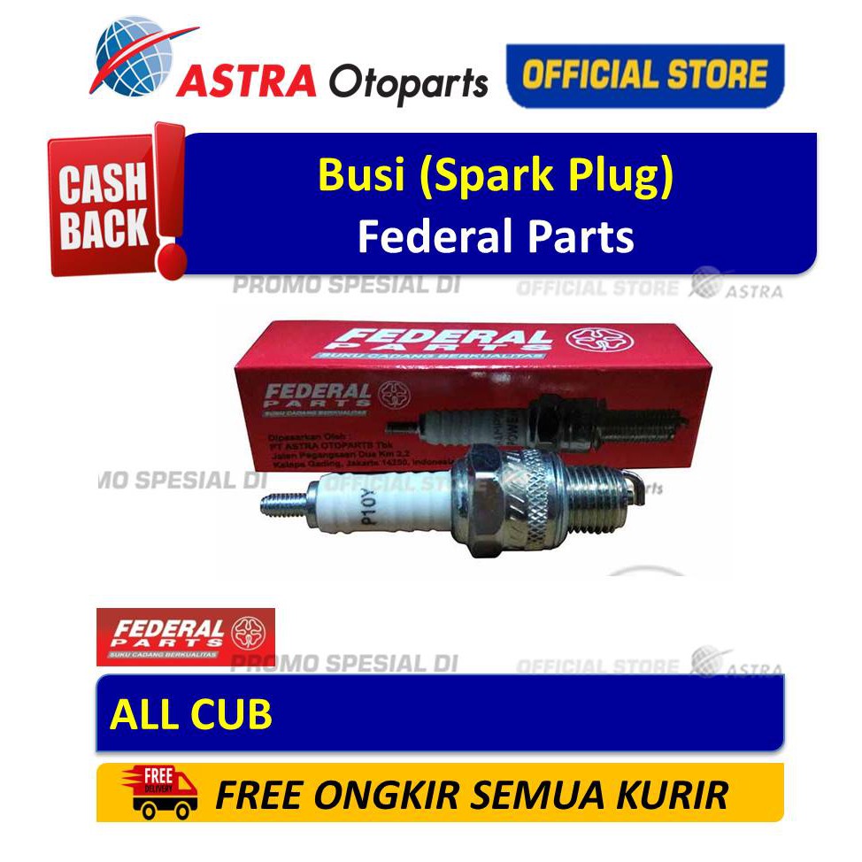 Jual Busi (Spark Plug) Federal Parts untuk semua jenis motor Cub ...
