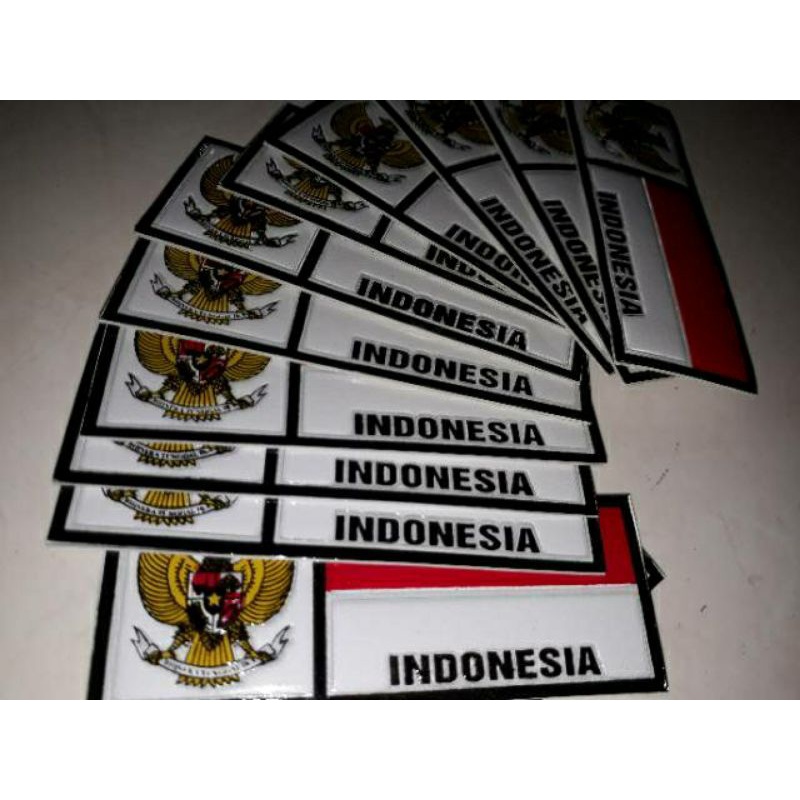 Jual stiker plat motor INDONESIA, stiker motor merah putih | Shopee ...