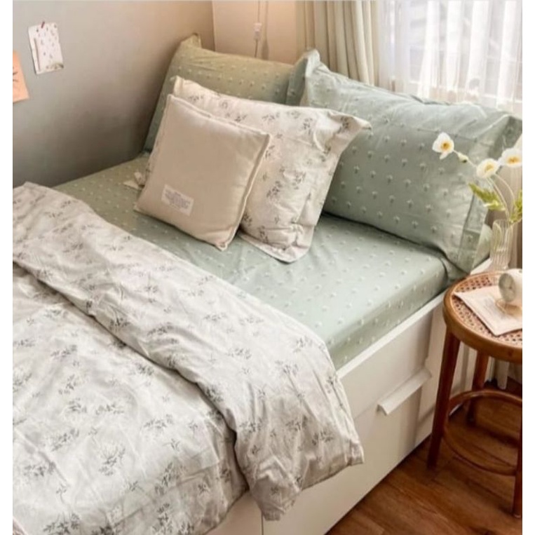 Jual Sprei set bantal guling| Sprei murah Anti Geser Katun CVC | Sprei ...