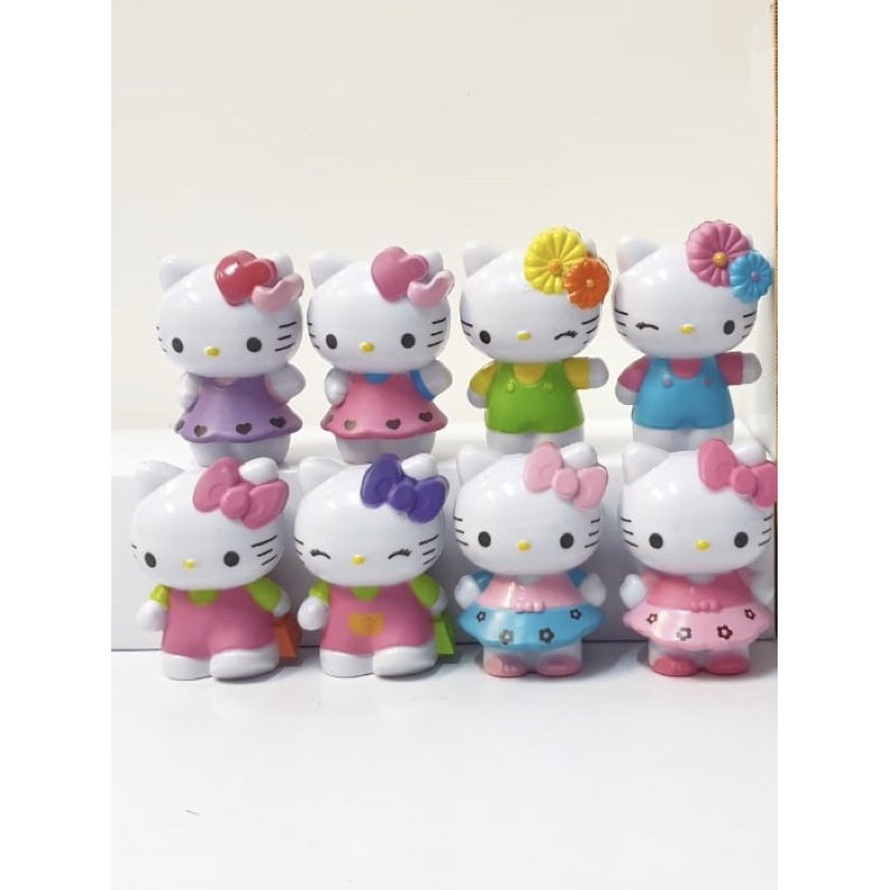 Jual Action Figure Hello Kitty 7cm Set isi 8 | Shopee Indonesia