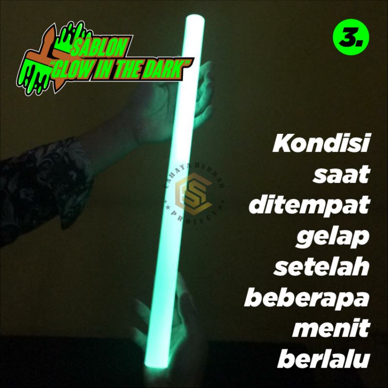 Jual sablon menyala sablon setrika sablon glow in the dark sablon ...