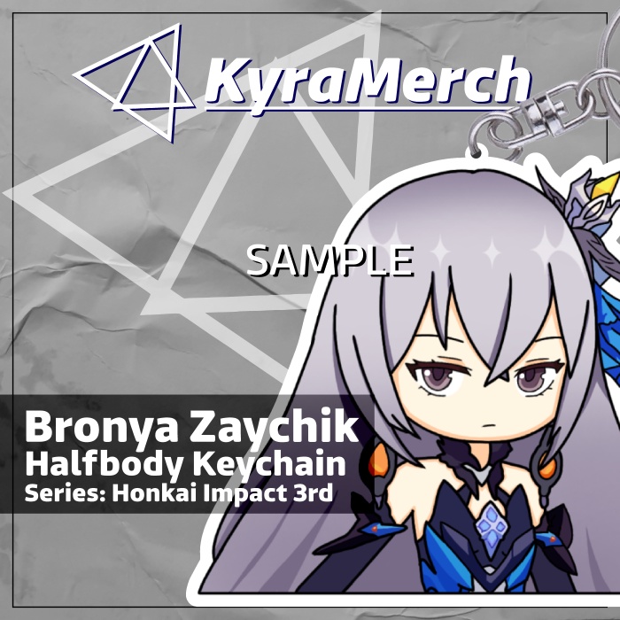 Jual Keychain Halfbody Honkai Impact 3rd Bronya Zaychik | KyraMerch ...