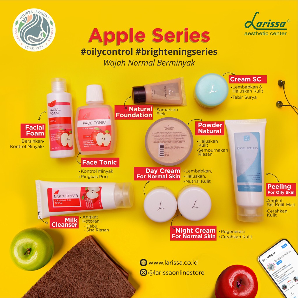 Jual Larissa Starterpack Kulit Normal (Apple) | Shopee Indonesia