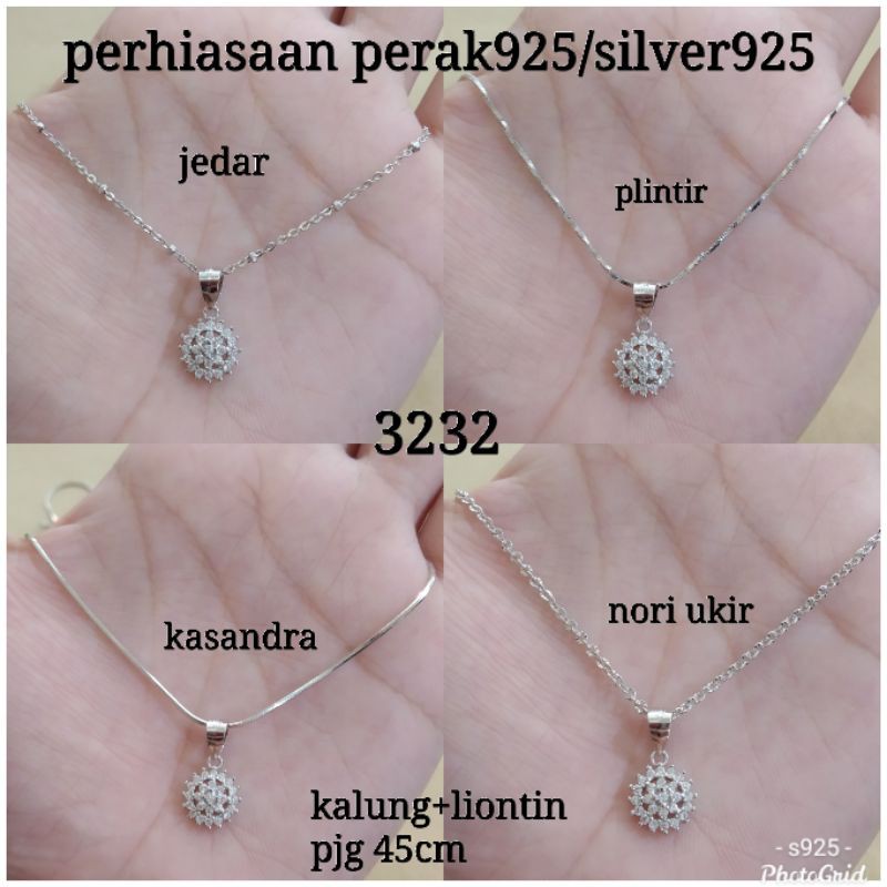 Jual SET KALUNG WANITA PERAK S925 LAPIS MAS PUTIH 3232 SB. | Shopee ...