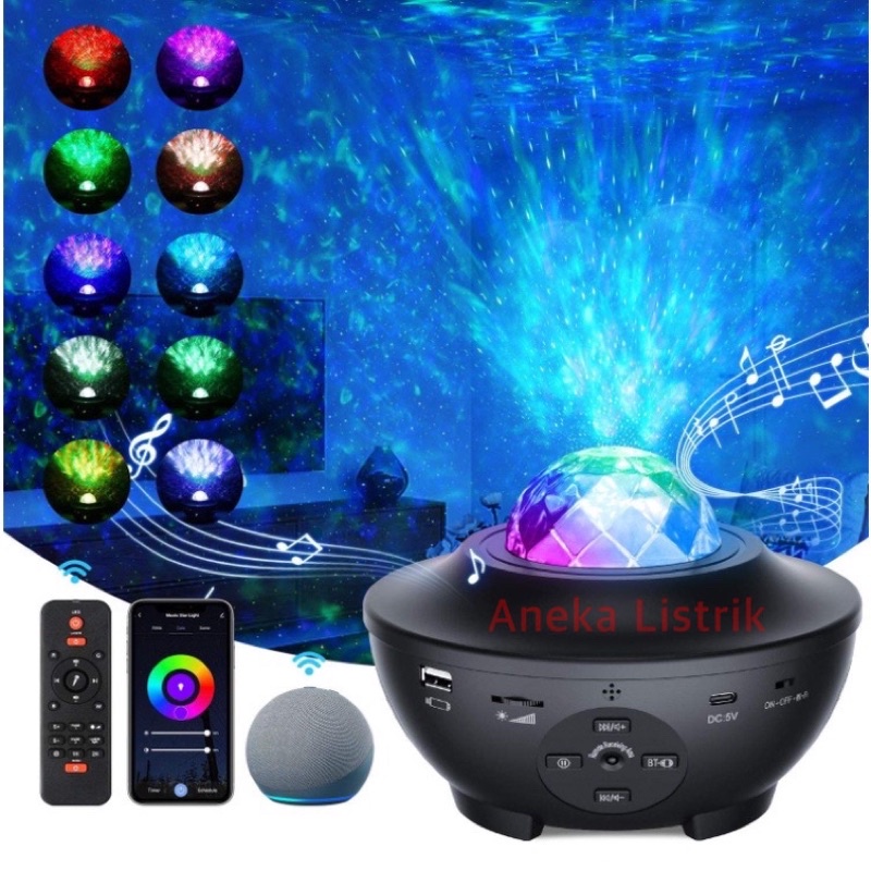 Jual LAMPU PROYEKTOR DENGAN SPEAKER LANGIT MALAM BINTANG 2IN1 GALAXY ...