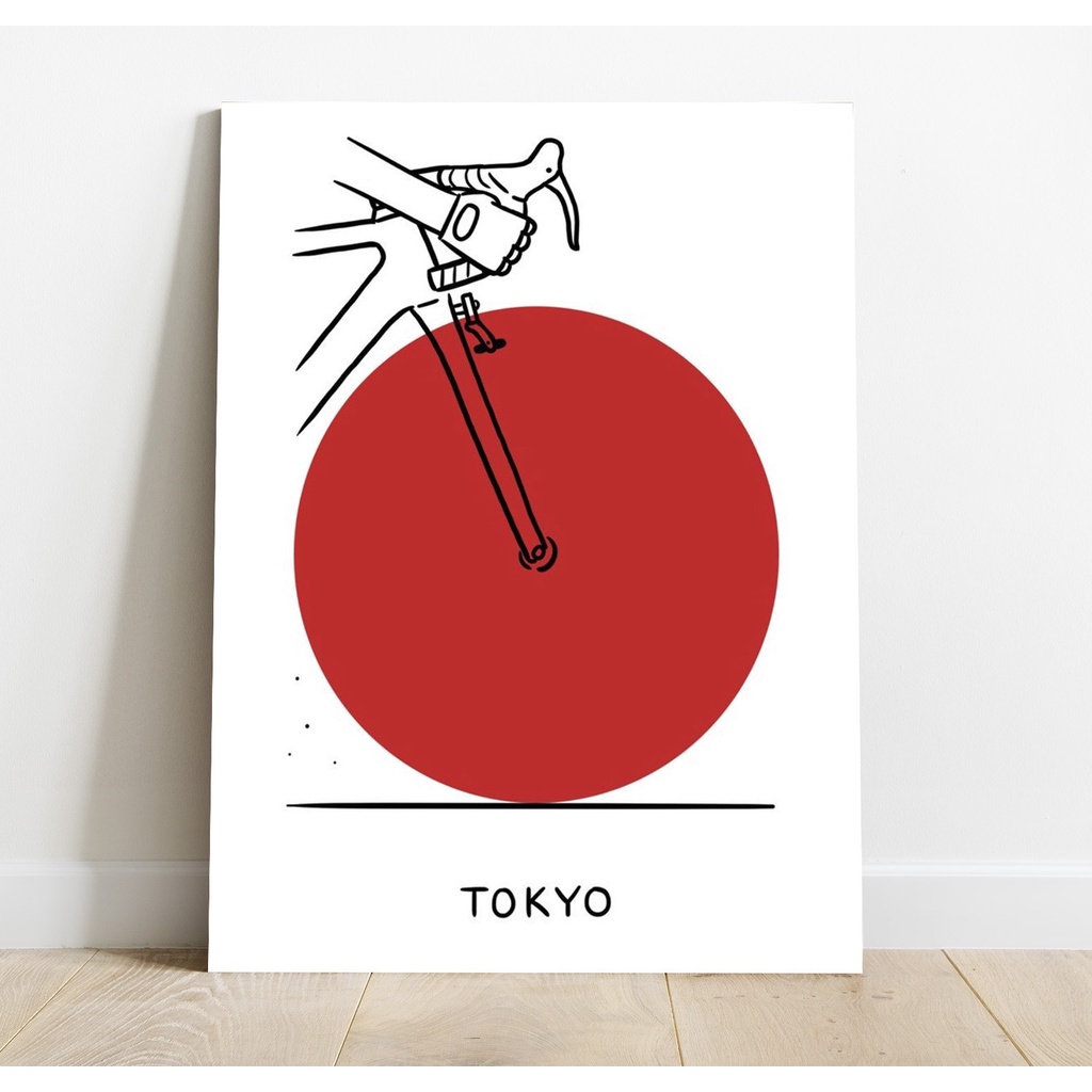 Jual Poster Sepeda Bicycle Gowes Tokyo Road Bike Riding Dekorasi ...
