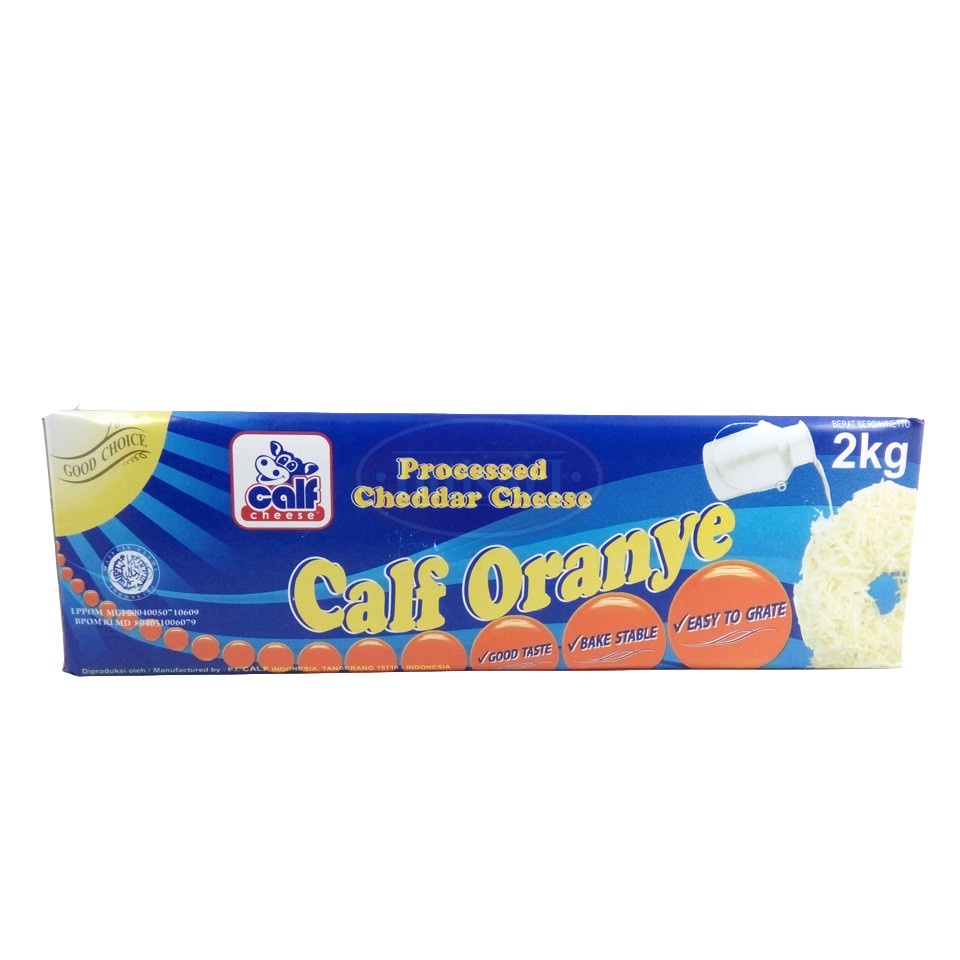 Jual CALF CHEDDAR ORANGE 2KG | Shopee Indonesia