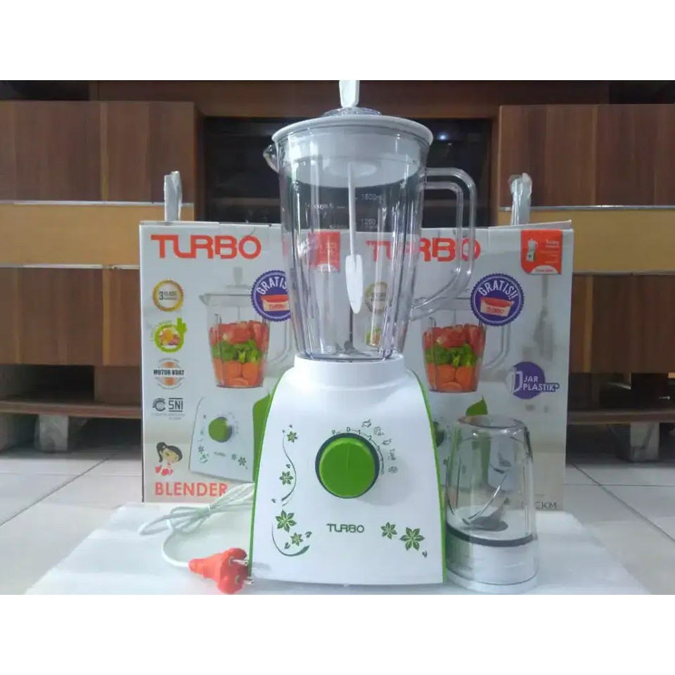 Jual BLENDER TURBO 8098 KACA BELING 2 LITER JUICER 2 IN 1 5 SPEED SAFETY LOCK ORIGINAL ...