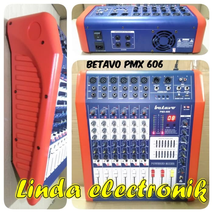 Jual power mixer betavo pmx 606 / pmx606 6 channel original | Shopee ...