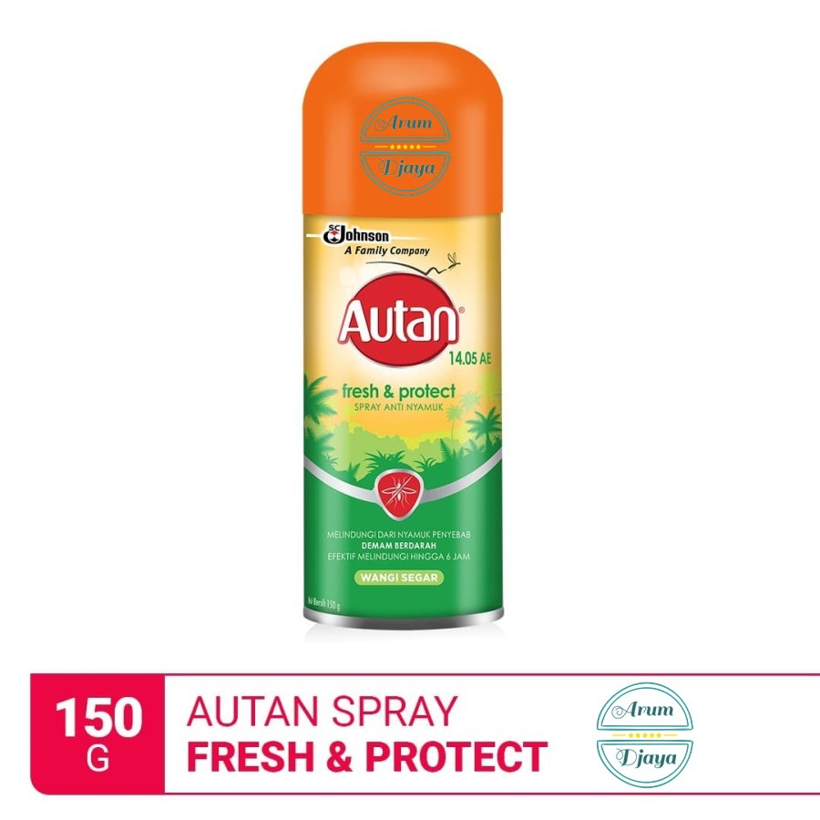 Jual Autan Spray Fresh & Protect Aerosol Anti Nyamuk Spray 150g ...