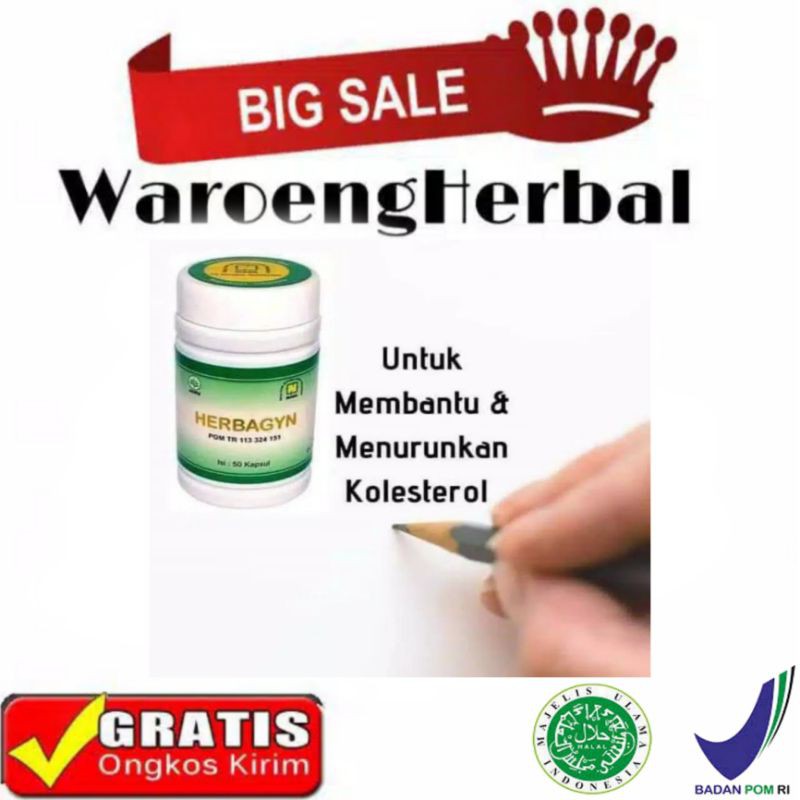 Jual 100% ORIGINAL Herbagyn Natural Herbal Alami NASA Obat Kolesterol ...