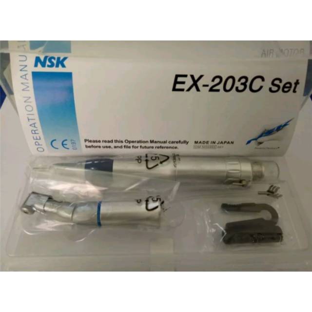 Jual NSK EX-203C Low Speed Straight and Contra Angle Handpiece Set | Shopee Indonesia