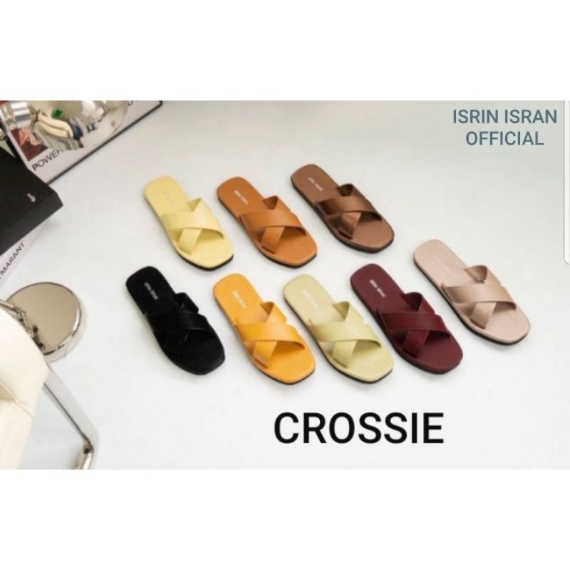 Jual ISRIN ISRAN OFFICIAL ORIGINAL Sandal CROSSIE Slip-on, Elegan, Nyaman, dan Anti Slip ...