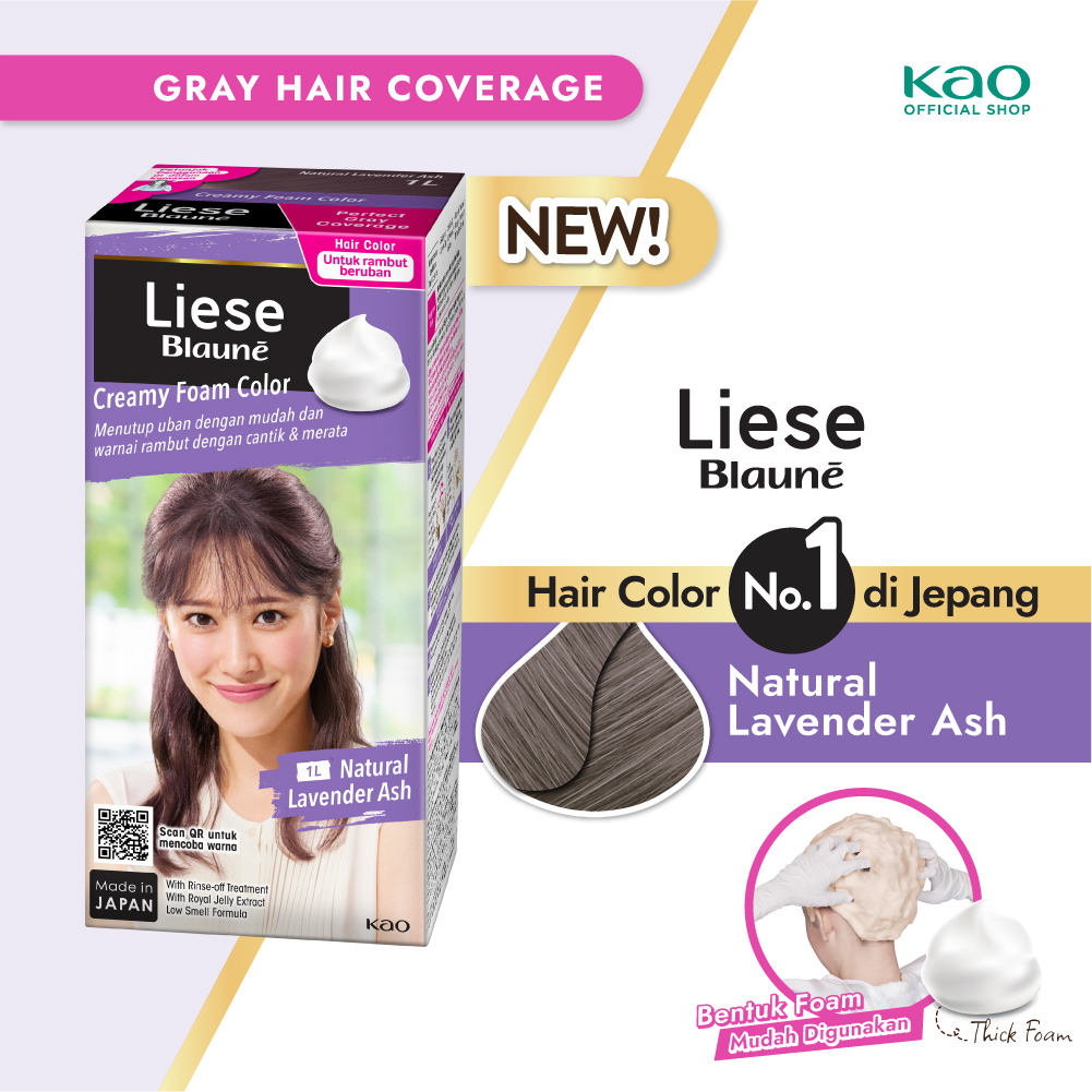 Jual Liese Blaune Bubble Hair Color Cat Pewarna Rambut Natural Lavender ...