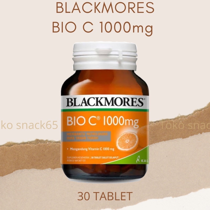 Jual Blackmores bio C 1000mg 30 tablet. Vitamin C. Botol | Shopee Indonesia