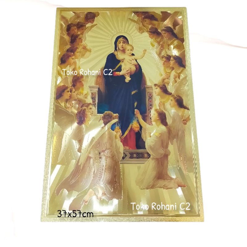 Jual Poster Maria Ratu Para Malaikat 38x58cm (Sedang) - Poster Hologram ...