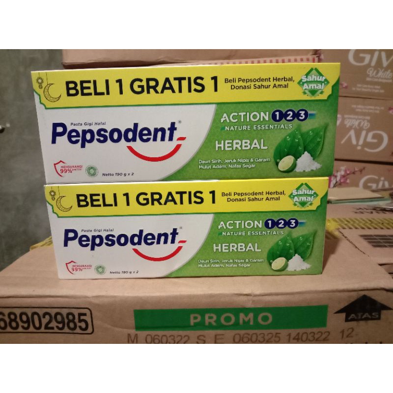 Jual Pepsodent Herbal 190 gr x 2 pcs | Shopee Indonesia