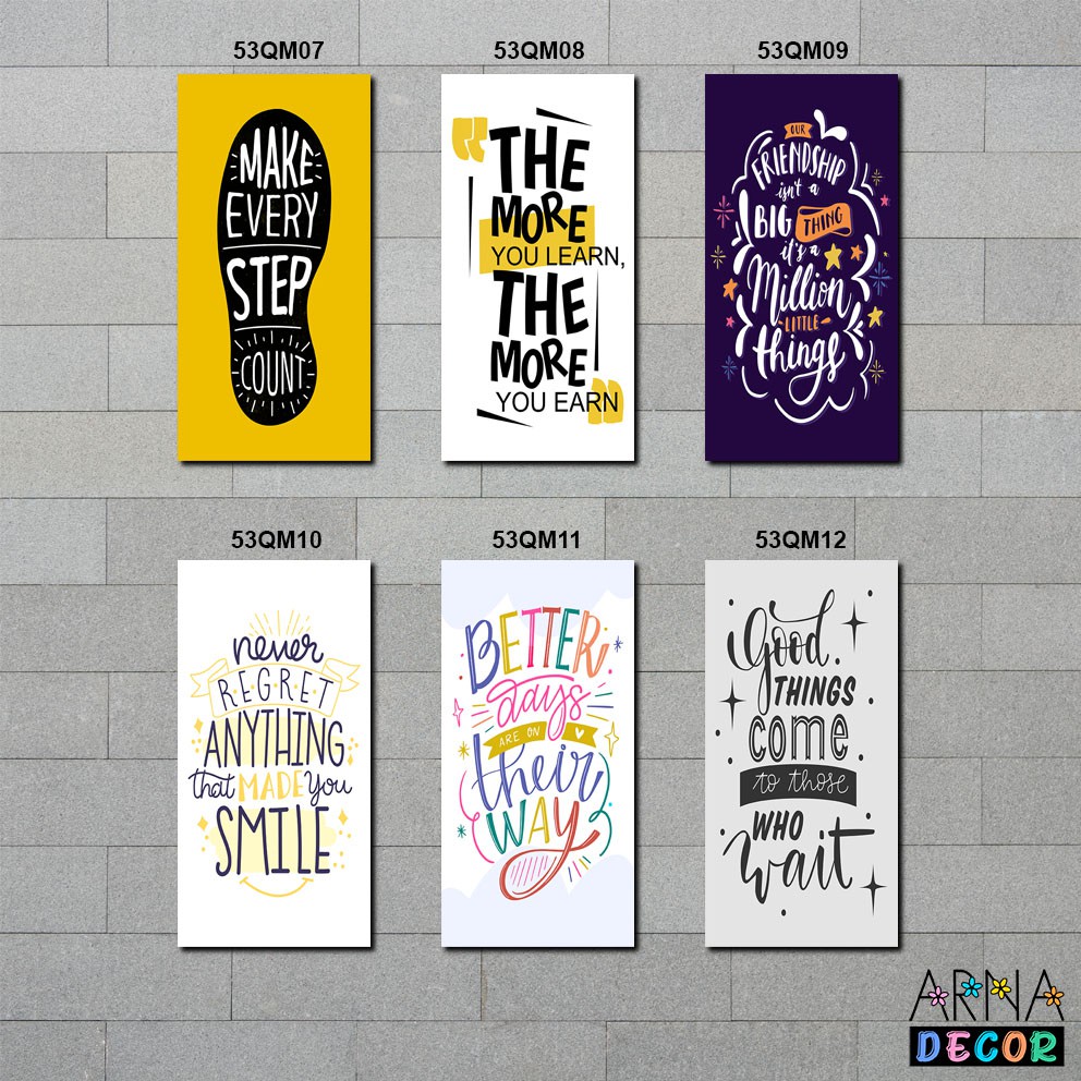 Jual Walldecor Quote Motivasi Hiasan Dinding Rumah Quotes Pajangan ...