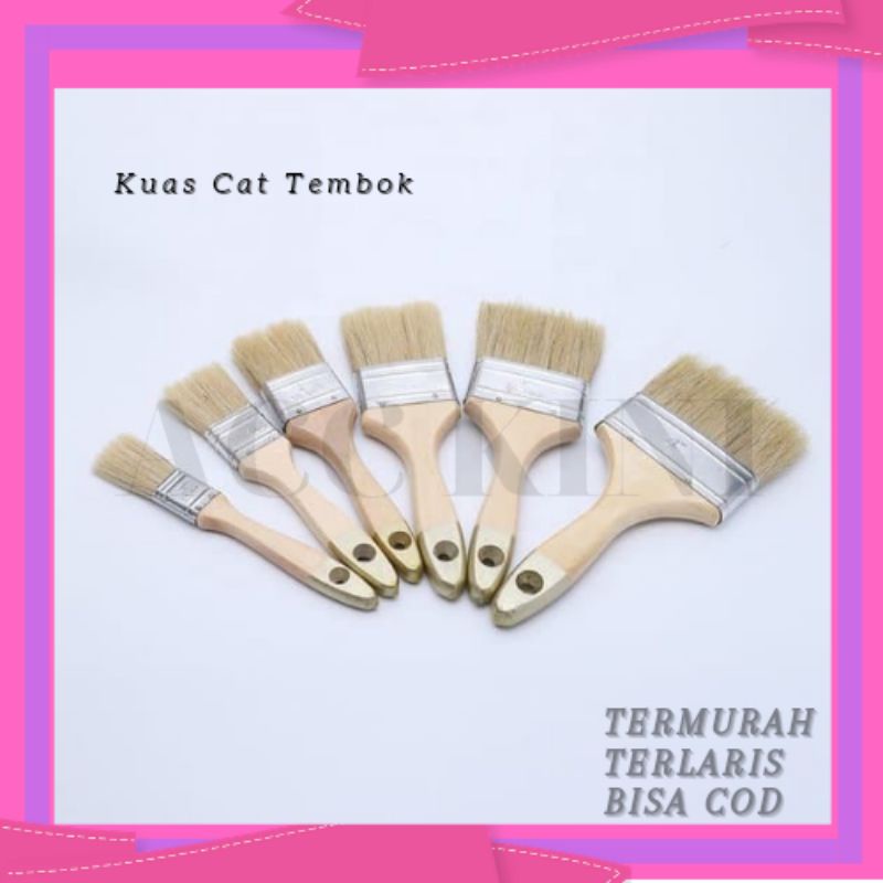 Jual Acckini - Kuas Cat Tembok Alat Cat Dinding Paint Brush 1" 2" 3" 4 ...