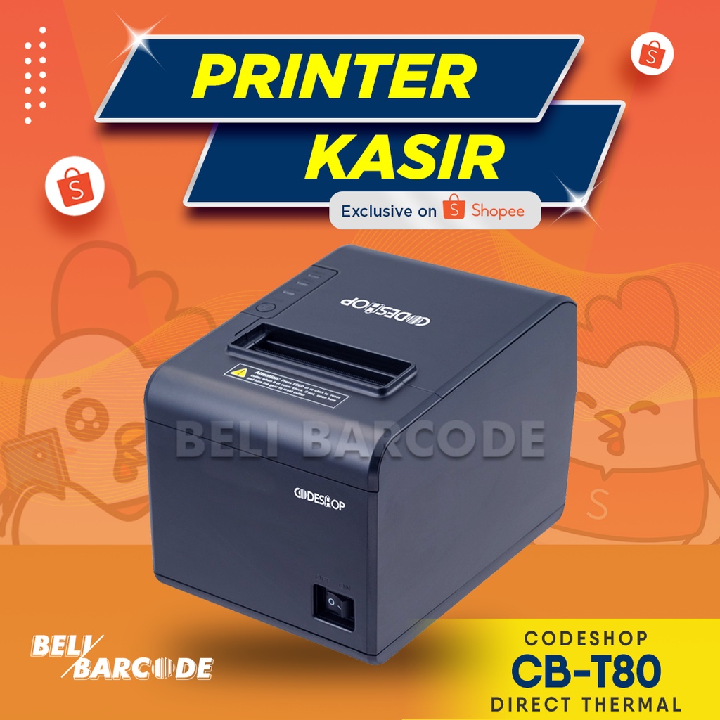 Jual PRINTER KASIR THERMAL 80MM CODESHOP CBT-80 / CBT 80 AUTOCUTTER ...
