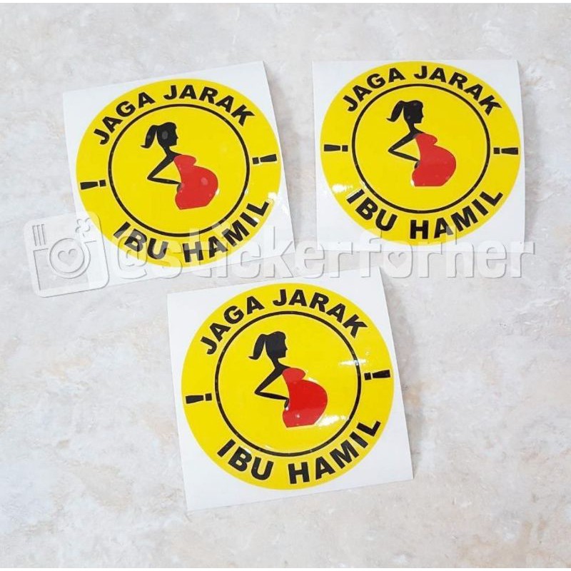 Jual Stiker Decal Mobil Ibu Hamil / Pregnant Woman On Board Safety Sign ...
